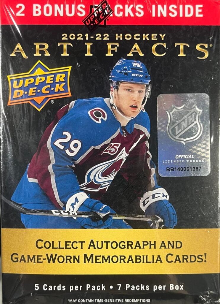 2021-2022 Upper Deck Artifacts Blaster Box – The Locker Room 78